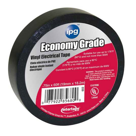 Standard Duty Black Electrical Tape - Bart Supply